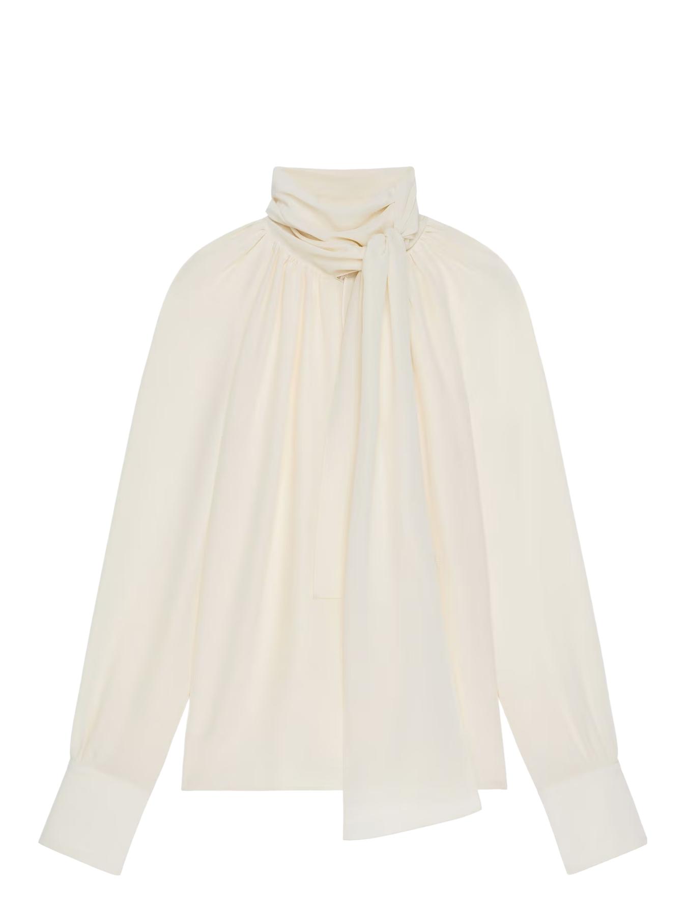 GIVENCHY Givenchy 4G Motif Tie Neck Blouse